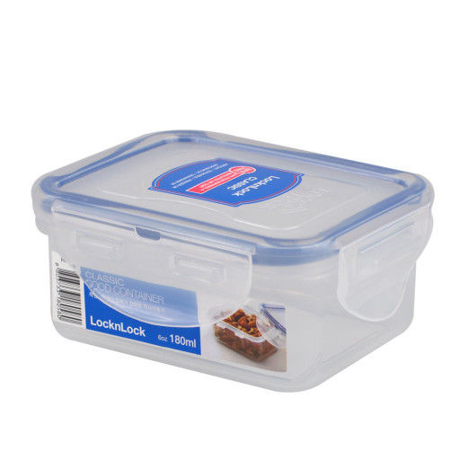 LocknLock HPL805 Airtight Rectangular Food Storage Container Case 180ml Lock and Lock | Lazada