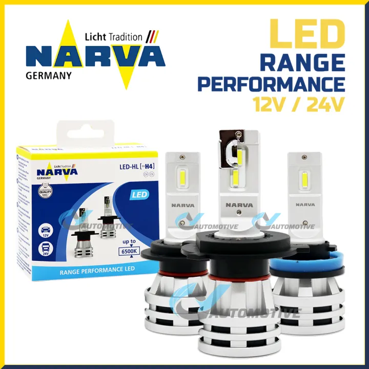 NARVA Range Performance LED 12V 24V LED Headlight Bulb H4 H7 H8 H11 HB3 ...