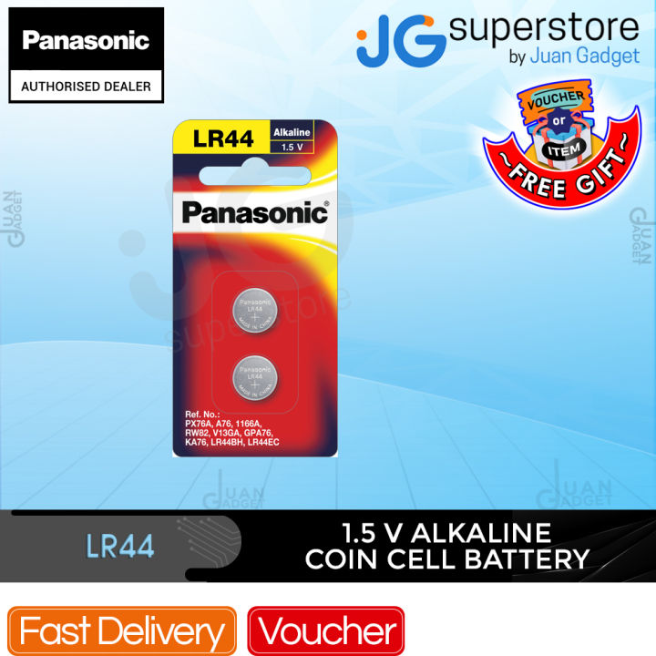 Panasonic AG13 LR44 1.5V Micro Alkaline Button Cell Battery L1154 / A76 ...