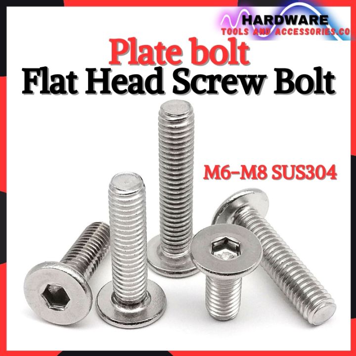 Plate bolt / Plaka Bolt Universal for Motorcycle and Car M6 M8 Allen ...