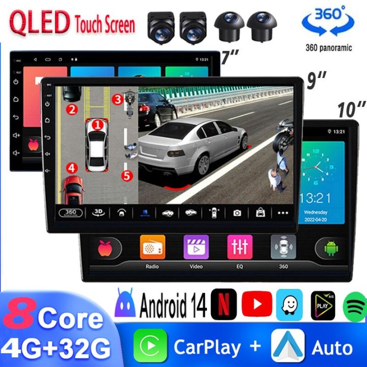 Qled Touch Screen 8 Core 4g Ram 32g Rom Android Player Car Head Unit