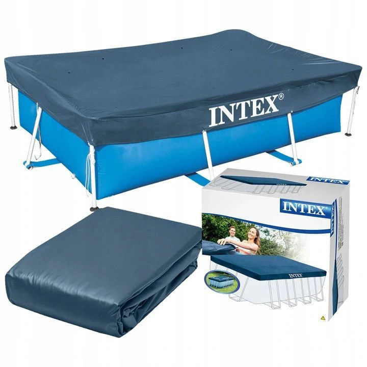 Intex Original Round / Rectangular Frame Pool Cover With Rope Tie ...