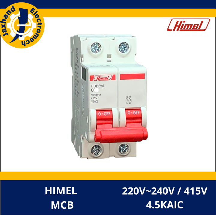 Himel Miniature Circuit Breaker 10A~63A, 220V / 230V / 240V / 415VAC, 2 ...