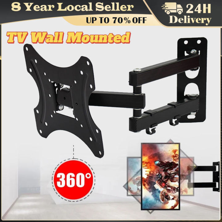 ️【Same Day Delivery】 【NS-117B X400】12-32 Inch Tv Mount Wall-Mounted Snap Fastener Flat Panel ...