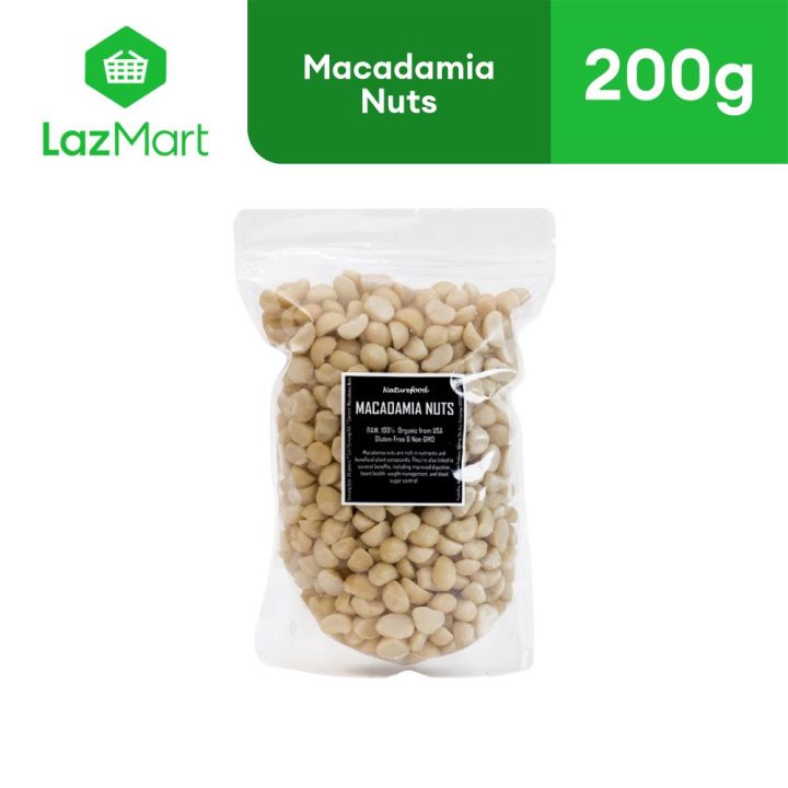 Naturefood Raw Macadamia Nuts 200g (Not Roasted, Ready to Eat, from USA ...