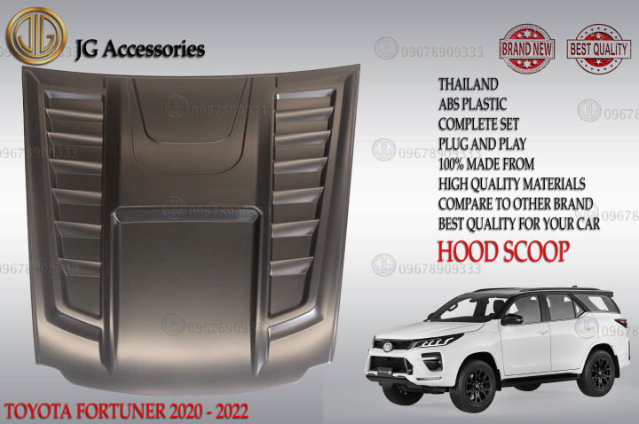 TOYOTA FORTUNER 2021 2022 2023 HOOD SCOOP / HOOD BONNET BLACK | Lazada PH
