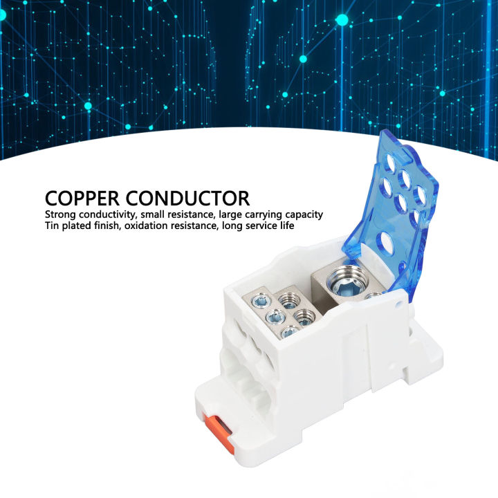 Electric Wire Distribution Box DIN Rail Mounting 160A 1000V AC DC ...