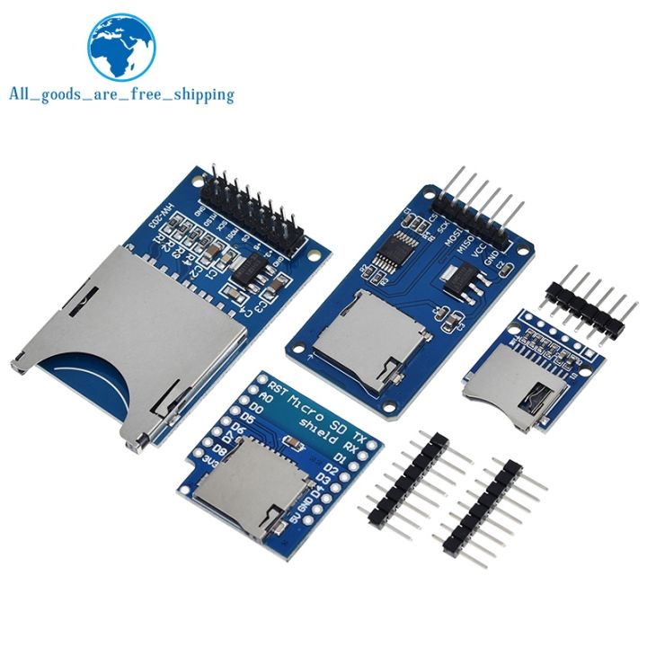 【Eco-friendly】 DIYTZT SD Storage Expansion Board D1 Mini TF Module Mini ...