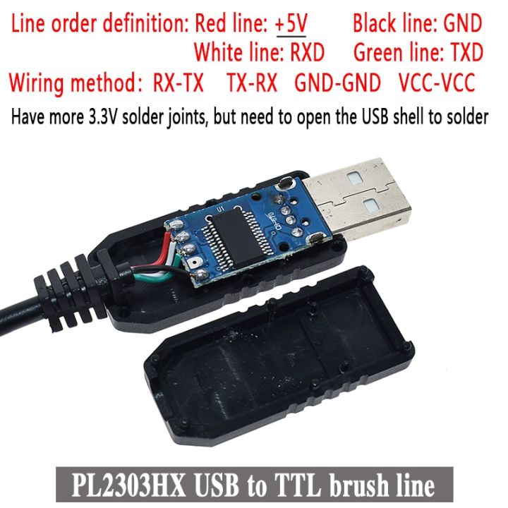 PL2303 USB to UART TTL Cable Module FT232RL PL2303HX USB Transfer to ...