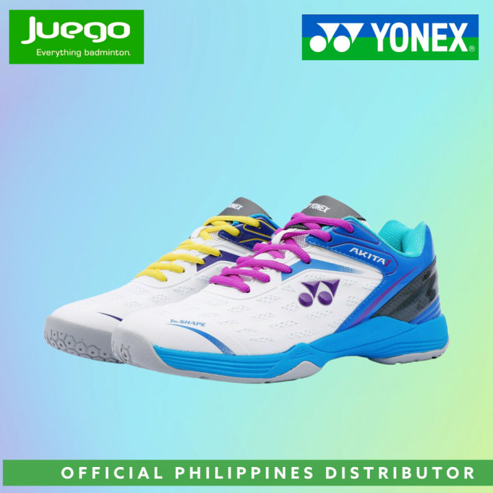 Yonex AKITA DUAL COLOR Badminton Shoes White / Midnight Obsidiant ...