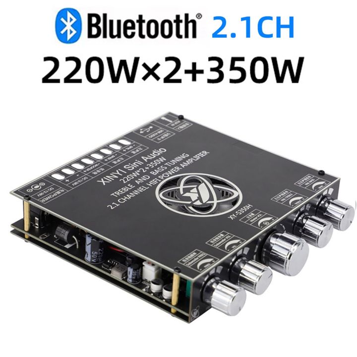 2*220W+350W TPA3251 Bluetooth Power Amplifier Board 2.1Ch Class D USB ...
