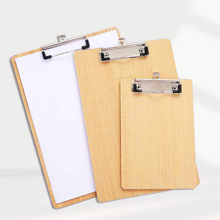 A4 folder pad thick wooden board clamp paper splint office stationery ...