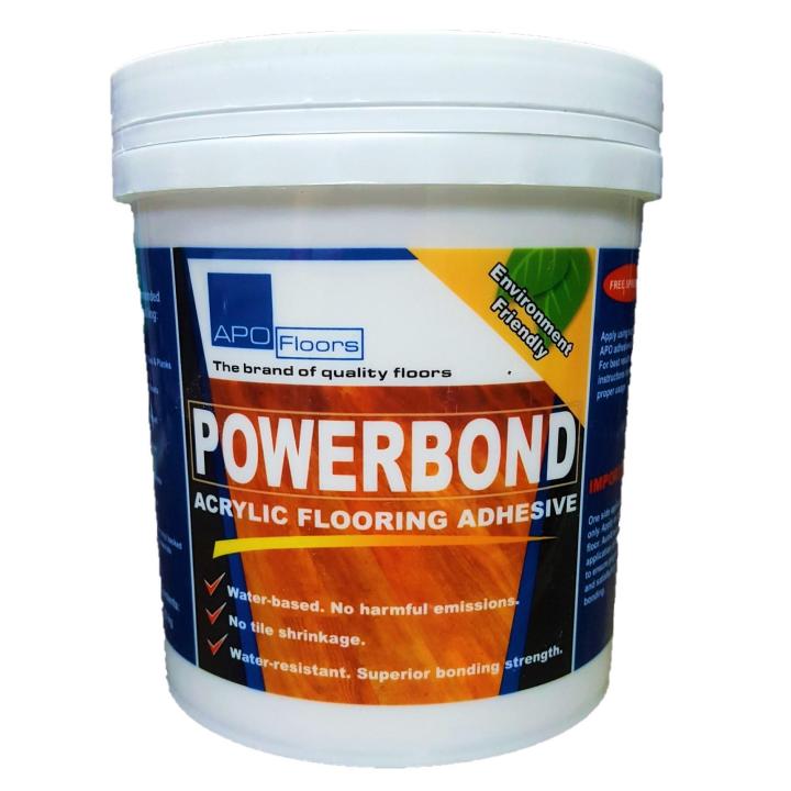 Apo Powerbond Acrylic Flooring Adhesive for Vinyl Tiles - 1.25kg with ...