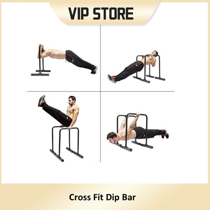 VIP Crossfit Dip Bar Parallel Bar Portable Home Gym Body Weight ...