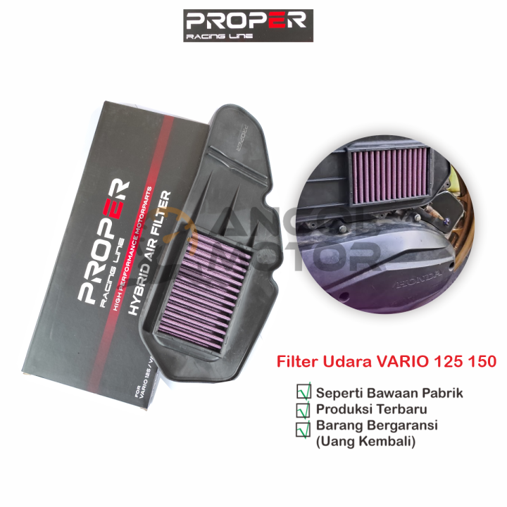 Proper Hybrid Air Filter Udara Vario 125 150 KZR Motor Honda | Lazada ...