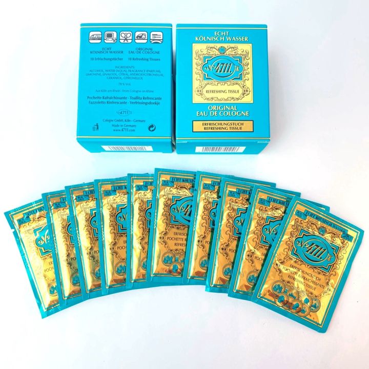 ปลอมคืนเงิน 4711 Refreshing Tissue ผ้าเย็น ทิชชู่เย็น 4711 กลิ่นออริจิ ...
