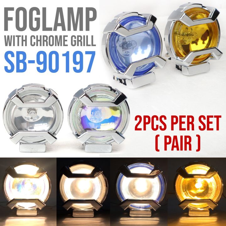 Sub Zero Car Foglamp Fog light Offroad Chrome Grill SB-90197 12V Round ...