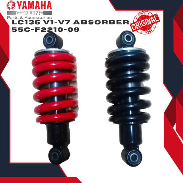 YAMAHA LC135 ABSORBER 100% ORIGINAL REAR MONOSHOCK 55C-F2210-09 RED BLACK 135LC V1 V2 V3 V4 V5 ...