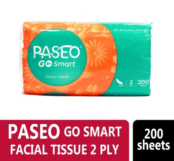 Tisu Tissue PASEO - GO SMART 200 SHEET 2ply Facial Tissue | Lazada ...