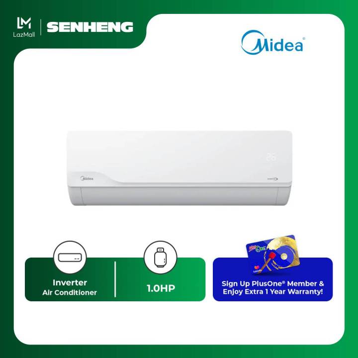 Midea 1.0HP Air Conditioners Glory Pro Inverter Wall Mount Split ...
