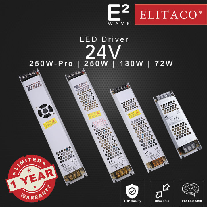 【ELITACO】E² Wave 24V Ultra Thin LED Driver LED Strip Power Supply ...