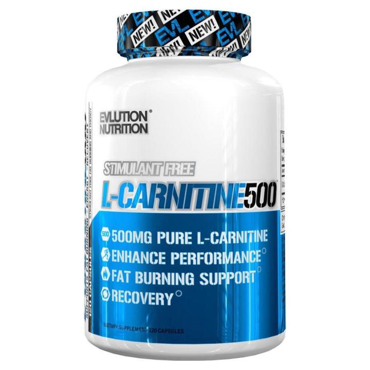 EVLution Carnitine 500mg of Pure L-Carnitine 120 Servings Capsule by ...
