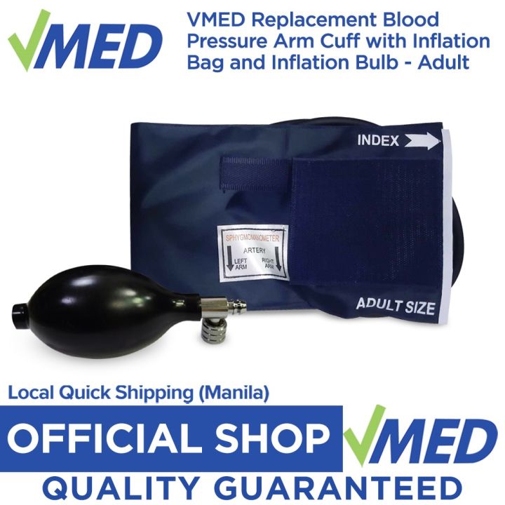 VMED Replacement Blood Pressure Arm Cuff with Inflation Bag and ...