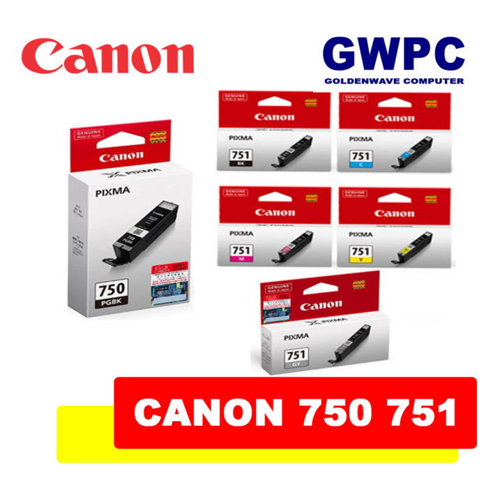 Canon PGI-750 PGI-751 CLI-751 Genuine Ink Cartridge 750 751 PGI 750 CLI ...