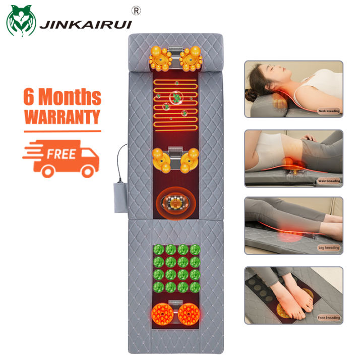 Jinkairui เสื่อนวดทั่วตัวพร้อมนวดนวดน่องเอวคอ, การสั่นสะเทือนความถี่สูง ...