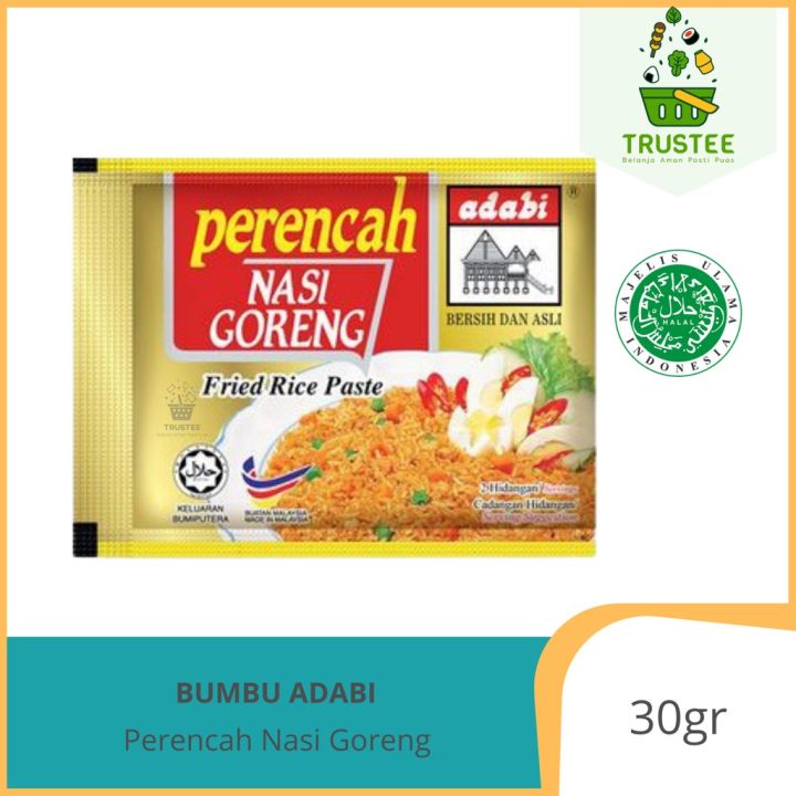Adabi Bumbu Perencah Nasi Goreng / Fried Rice Paste Sachet Halal 30gr ...