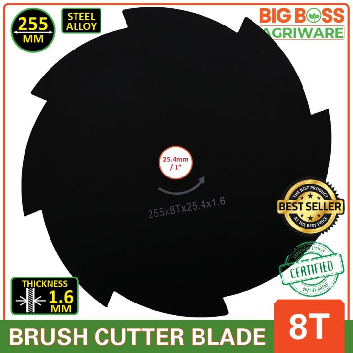 BBA 8 Teeth 【8T】 Grass Cutter / Brush Cutter Steel Blade for 2-Stroke ...