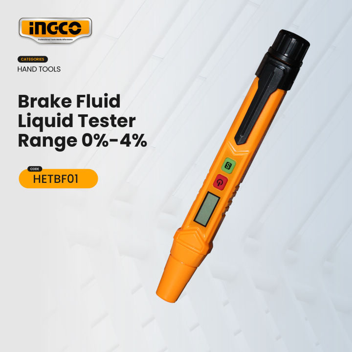 INGCO HETBF01 Brake Fluid Tester Handheld Brake Fluid Tester with LCD ...