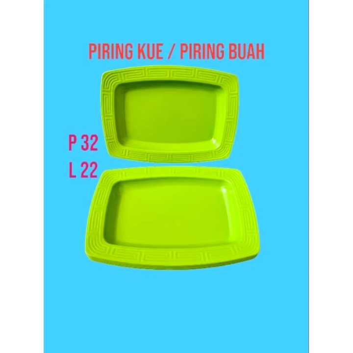 Piring Kue / Pering Buah Jumbo Persegi / Piring Segi Kotak Jumbo ...