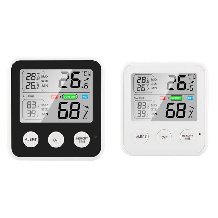 Temperature and Humidity Monitor Mini Hygrometer Temperature Gauge ...