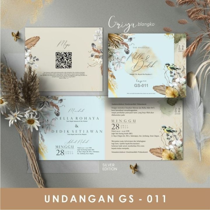 UNDANGAN GRIYA SILVER 2 / UNDANGAN PERNIKAHAN / UNDANGAN NIKAH ...