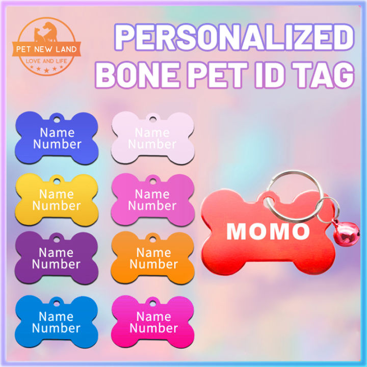 Dog Tag Personalized Name Engraved ID Tags For Dog Bone Shape Pet ID ...
