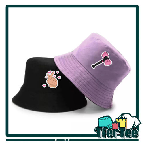 Bucket Hat Reversible Color Korean KPOP BlackPink V1 Unisex BucketHat ...