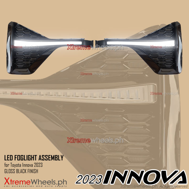 Toyota Innova Zenix 2023-2025 White and Yellow Front Bumper Drl with ...