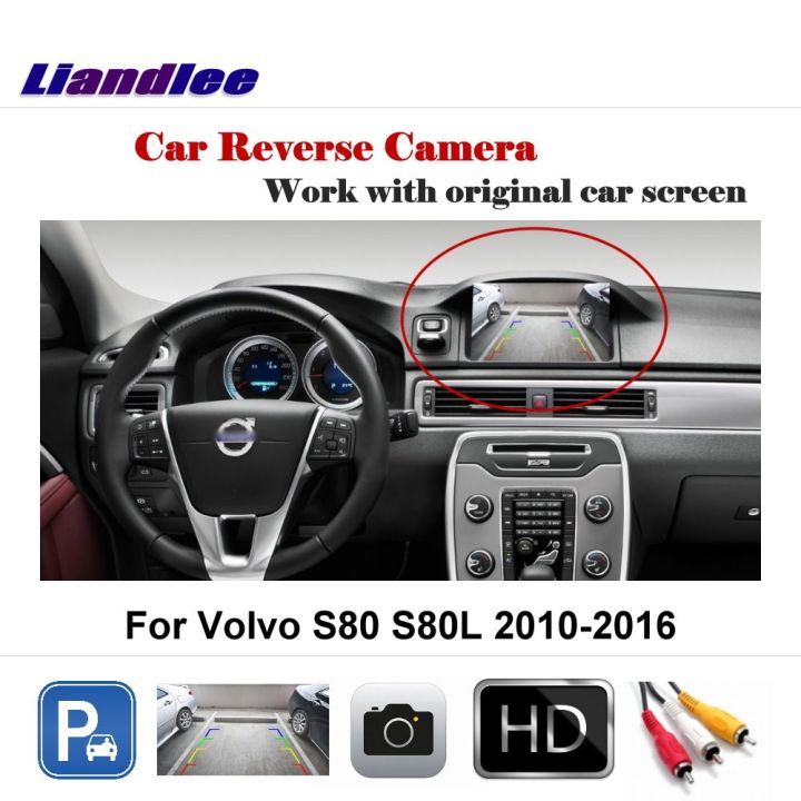 รถยนต์พาหนะกล้องสำรองสำหรับ Volvo S80 S80L 2010-2016 AUTO ดูด้านหลังกล้องสำรองกล้องอุปกรณ์เสริม ...