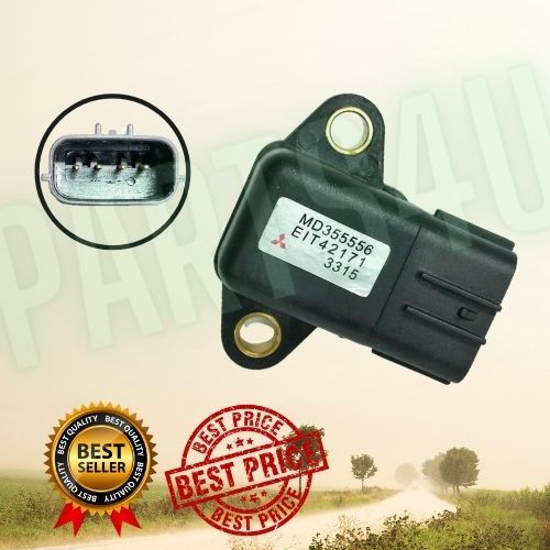 MAP SENSOR 4 PIN PROTON WAJA 1.6, JUARA MD355556 MITSUBISHI ELETRICAL ...