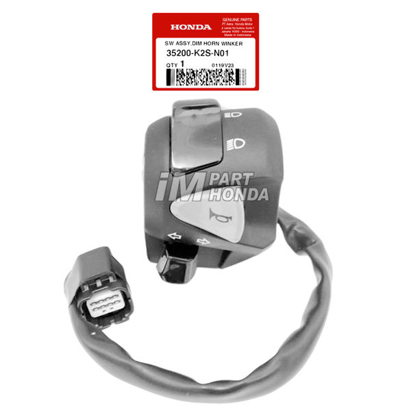 35200-K2S-N01 Holder Kiri Tombol Dimmer Klakson Riting Vario 160 ...