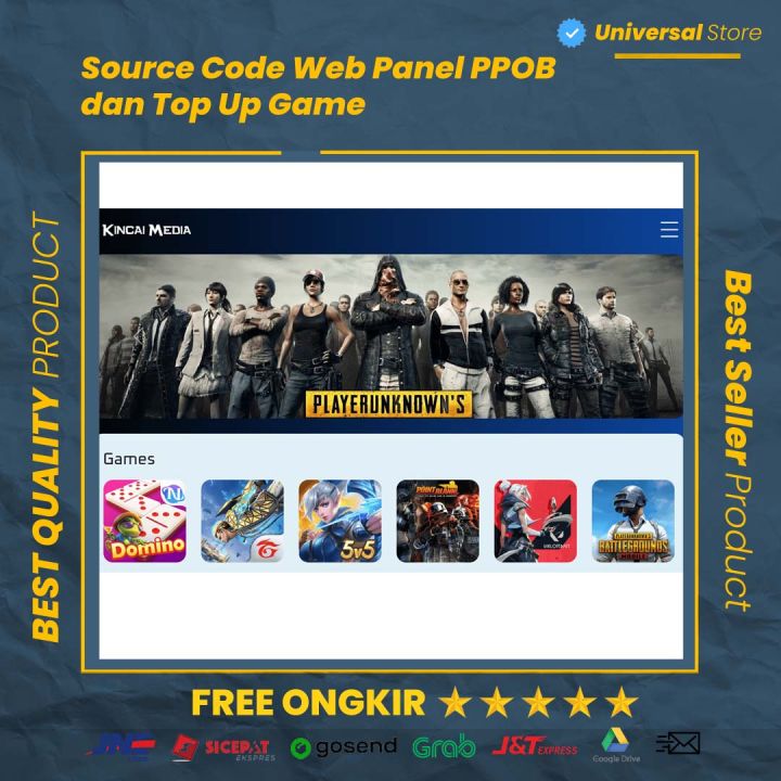 Source Code Web Panel PPOB dan Top Up Game Ter-Integrasi Tripay dan DigiFlazz | Lazada Indonesia