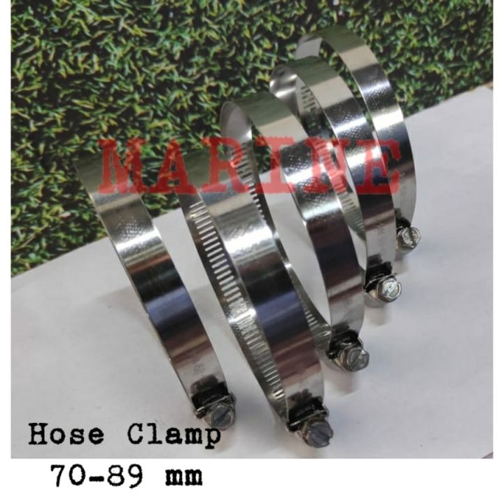 KLEM SELANG / KLEM BESI / PENGIKAT BESI STAINLESS STEEL 304. 70-89 mm ...
