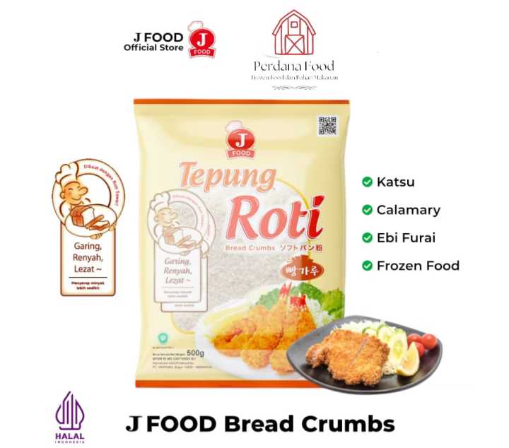 J FOOD Tepung Roti Putih 500 gr TEPUNG ROTI BESAR TEPUNG ROTI | Lazada ...