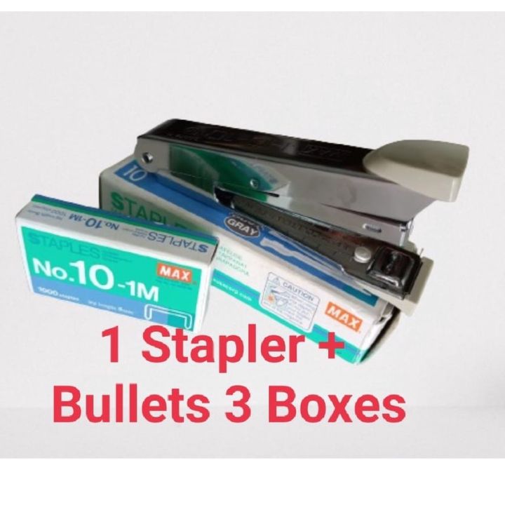 MAX Stapler HD-10 Stapler Bullet Dawai Kokot Ubat Stapler Staples 3 Box ...