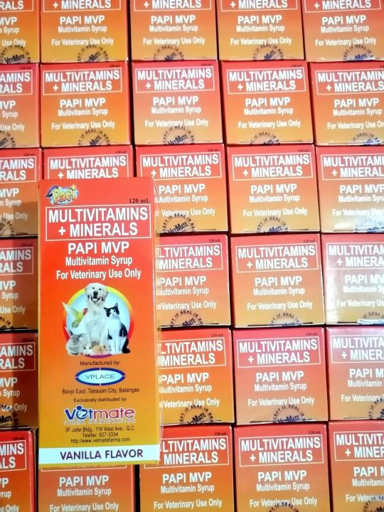 [VETKLIX] 10 BOTTLES PAPI MVP MULTIVITAMINS Food Supplement ...