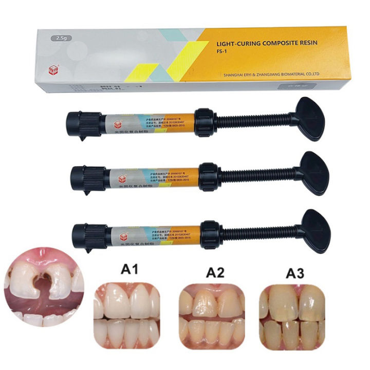 Dental Light-Cure Composite Micro Hybrid Restorative Resin Material A1 ...