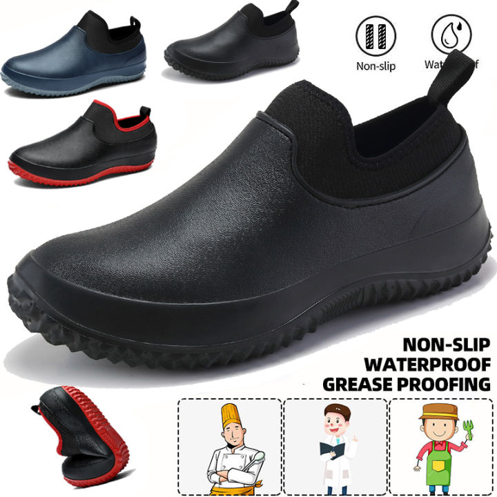 Chef Shoes Men and Women Slip on Waterproof High Quality Non-slip ...