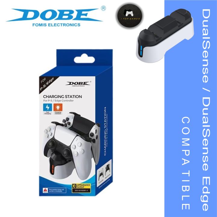 DOBE PS5 DUALSENSE EDGE CONTROLLER CHARGING STAND DUAL GAMEPAD CHARGING ...