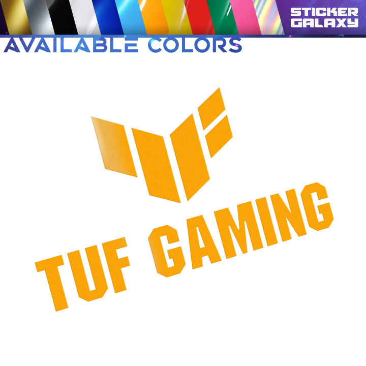 Tuf Gaming NEW LOGO waterproof sticker vinyl decal for pc case, laptop ...